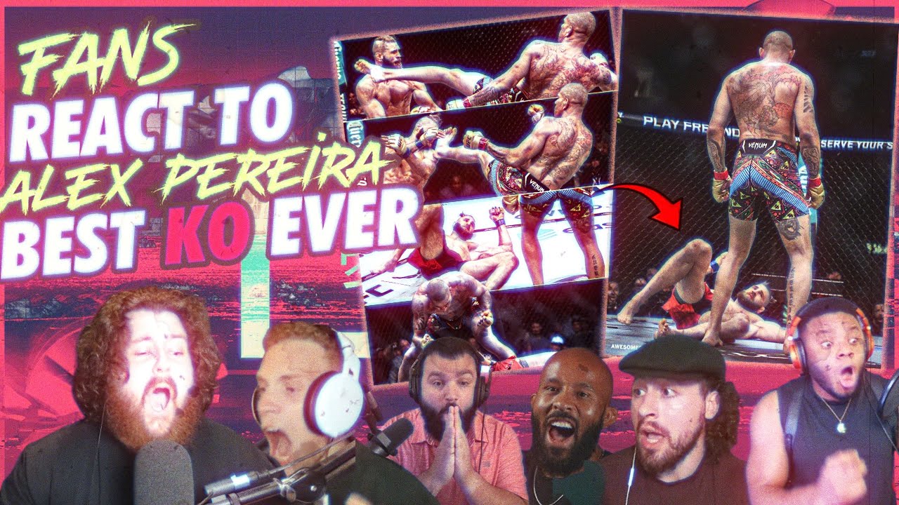 UFC FANS REACT TO ALEX PEREIRA DESTROYING PROCHAZKA WITH A HEAD KICK ...