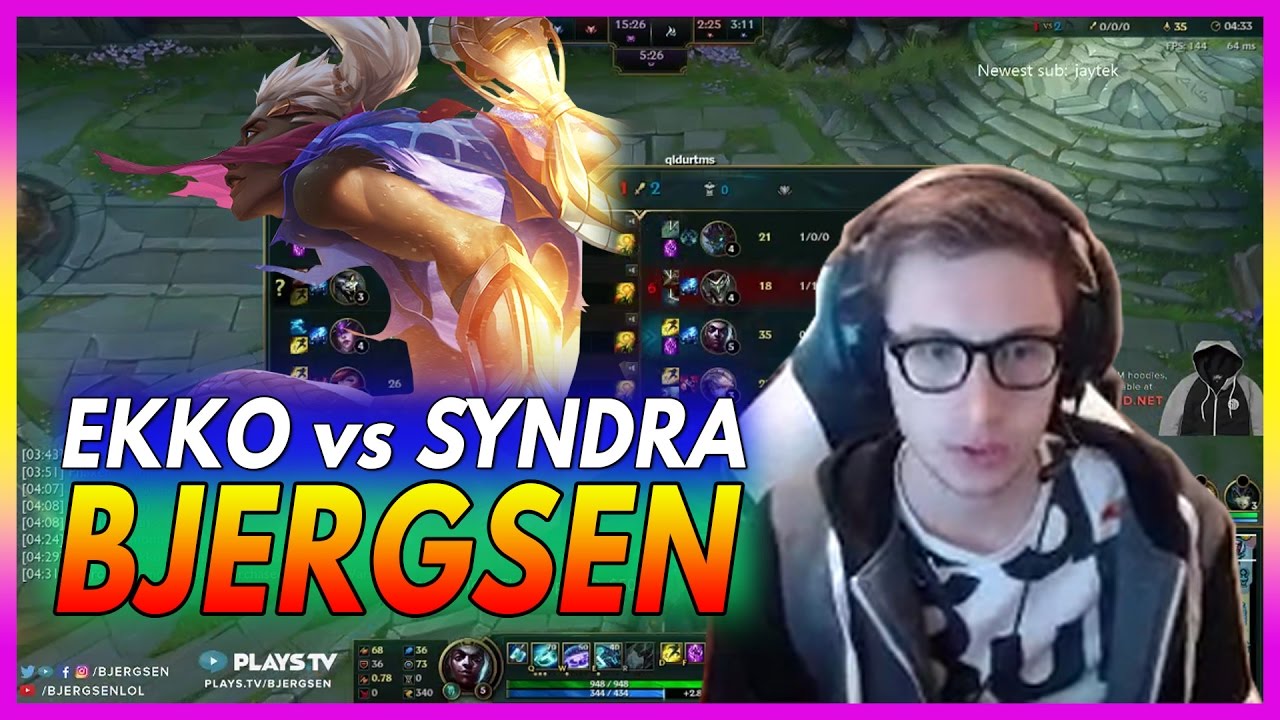 416. Bjergsen Ekko vs Syndra Mid - March 6th, 2017 - Patch 7.4 Season 7 ...