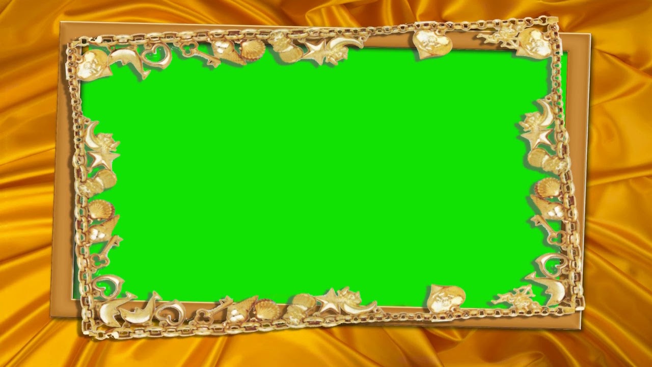 RED CURTAIN OPENS PICTURE FRAME GREEN SCREEN EFFECT - YouTube