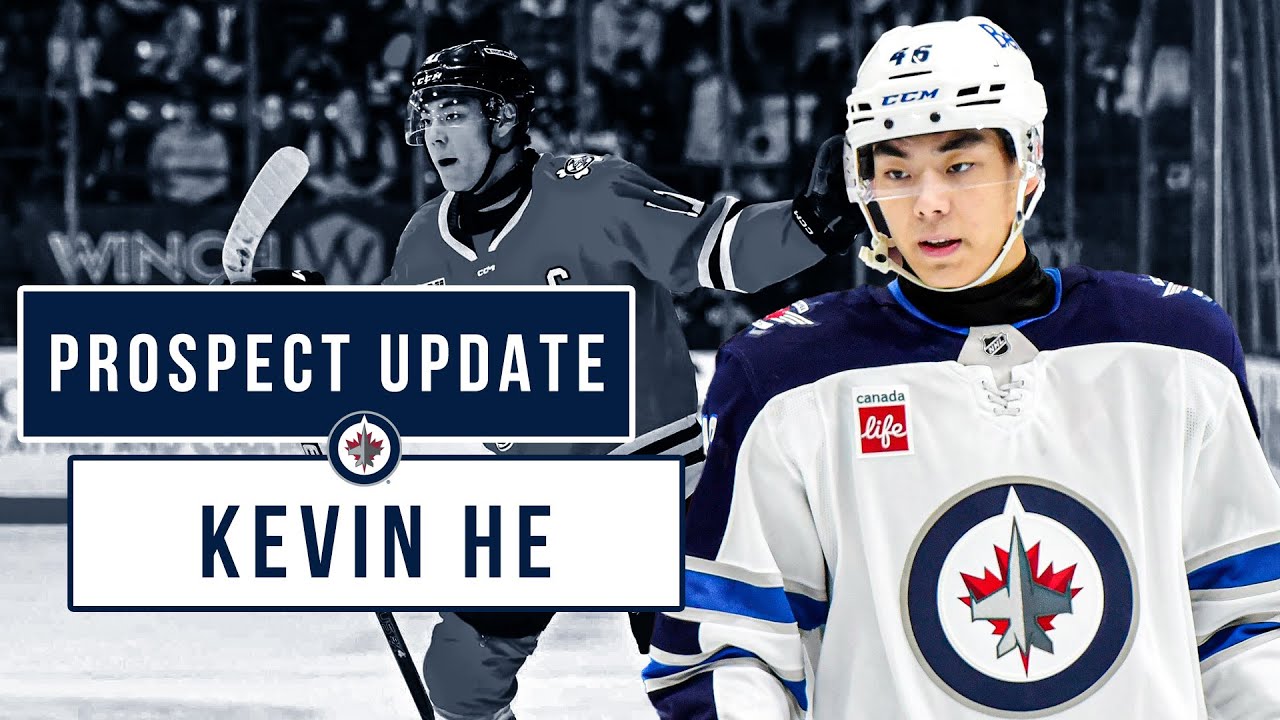 Kevin He - Winnipeg Jets Prospect Update - YouTube