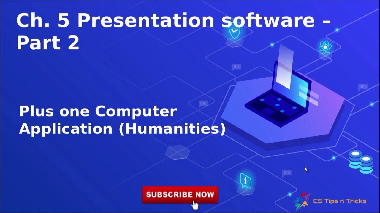 Plus One Computer Application Humanities . chapter 5 - part 2 / slide ...