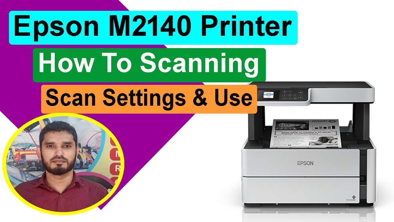 Epson M2140 Printer How To Scan ll How To Scan From Laptop/Computer To ...