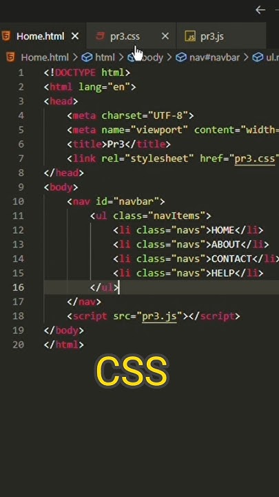 3D - Nav bar items ll simple HTML and CSS ll #html #css - YouTube