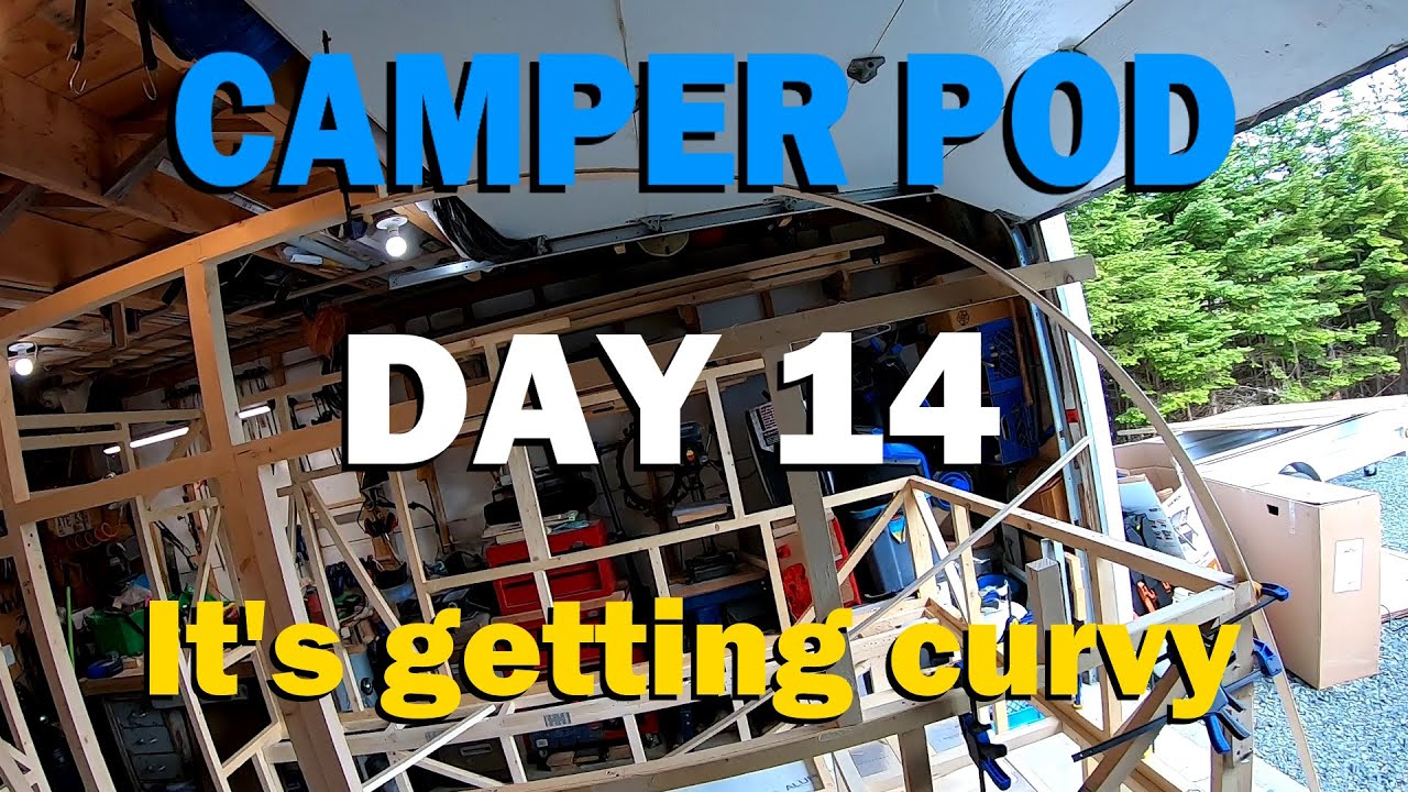 Building a Full Height Teardrop Camper Pod with Bathroom - Day 14 ...