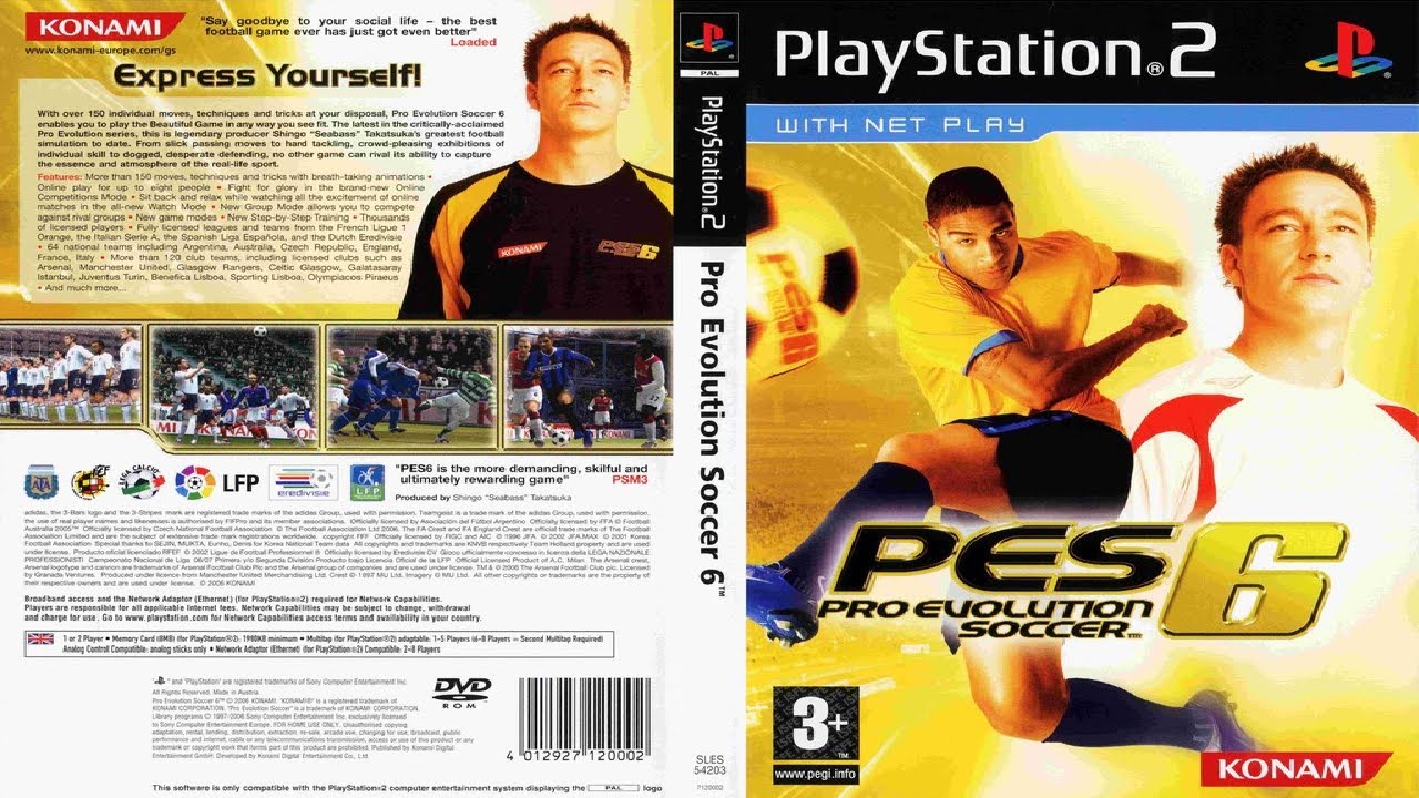 Pro Evolution Soccer 6 PS2 - YouTube