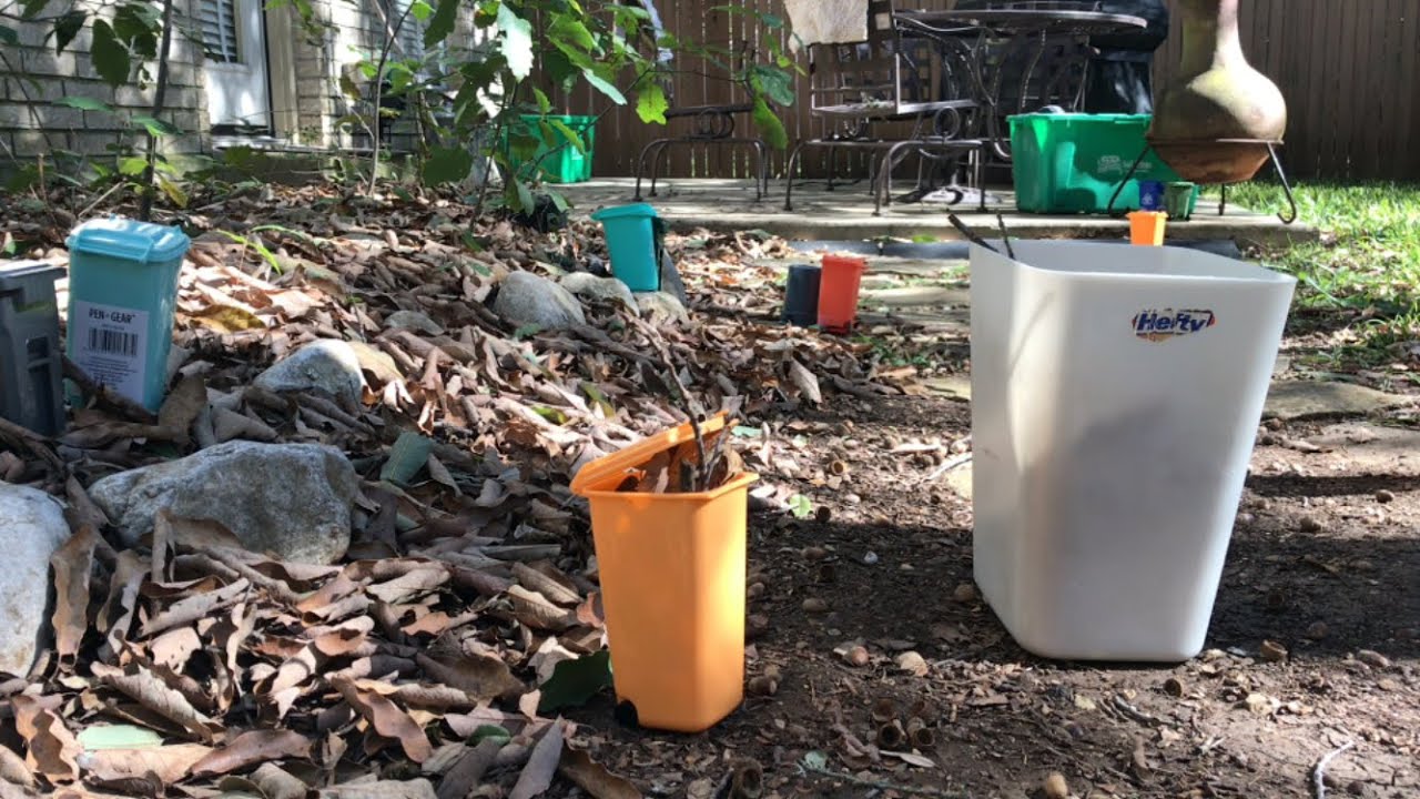 Trash Day With My Mini Bins: Yard Waste Pickup In Real Life - YouTube