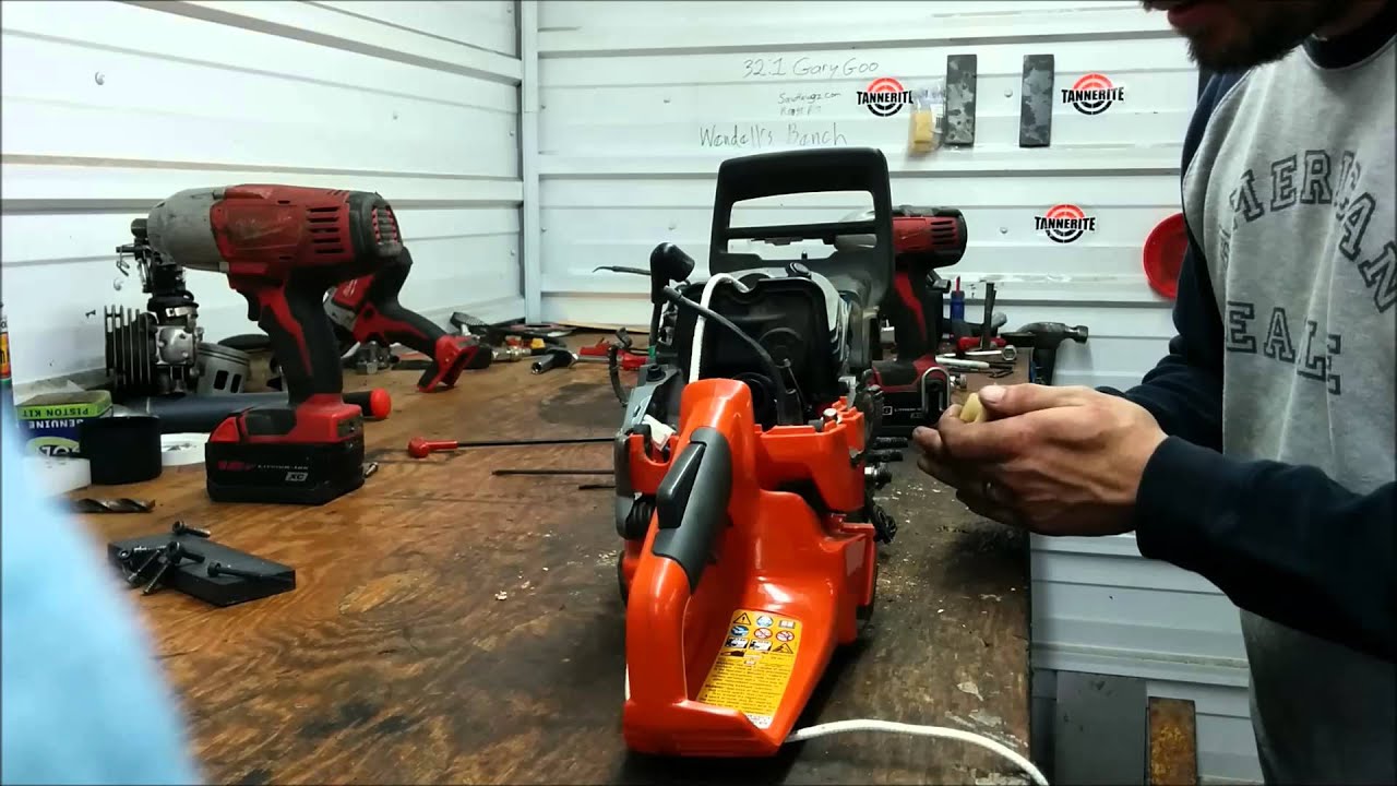 Tear down prep for port work 562xp - YouTube