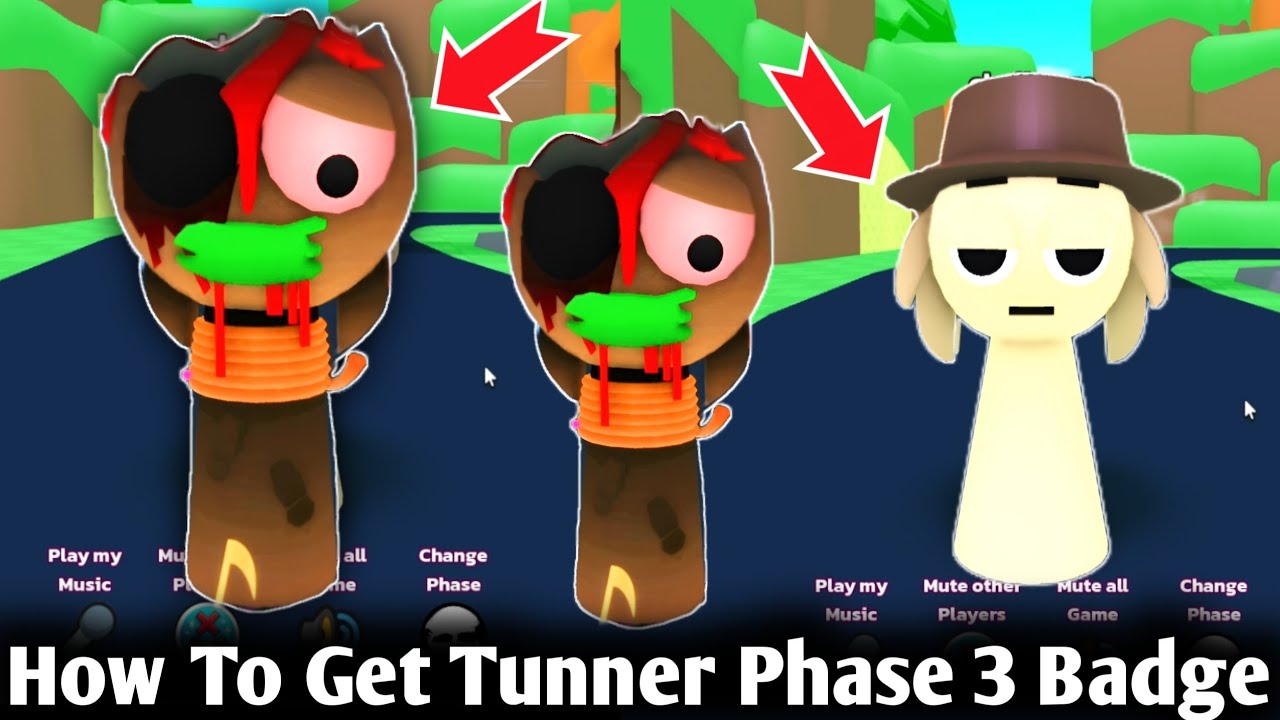 How To Get Tunner Phase 3 Badge Morph In UPGRADE 3D Sprunki Sim + RP ...