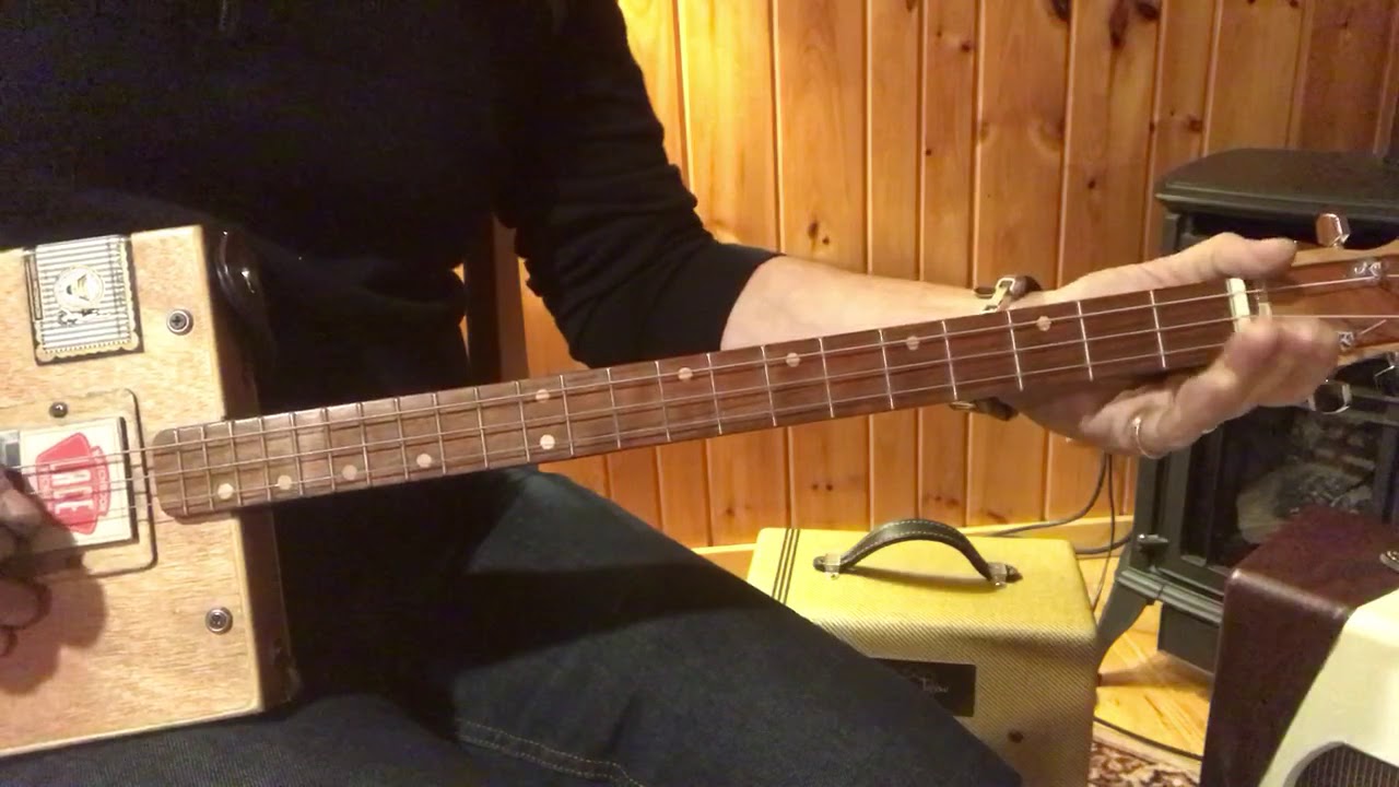 Stray Cat Strut pt. 2 lesson for 3 string Cigar Box Guitars - YouTube