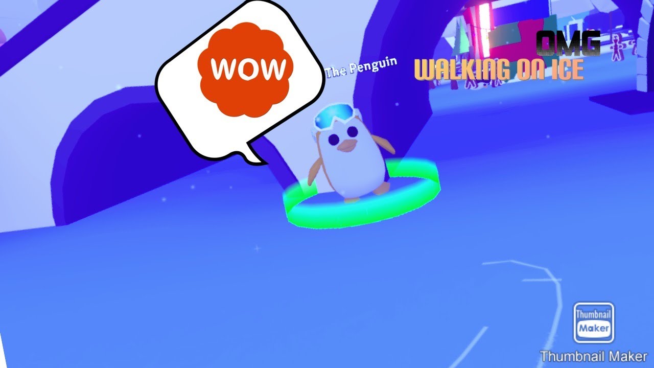Adopt me winter update how to walk on ice - YouTube