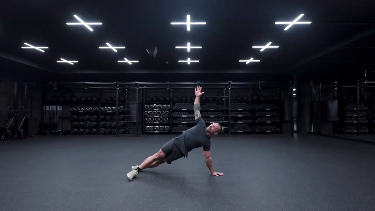How To Side Plank With Rotation - YouTube