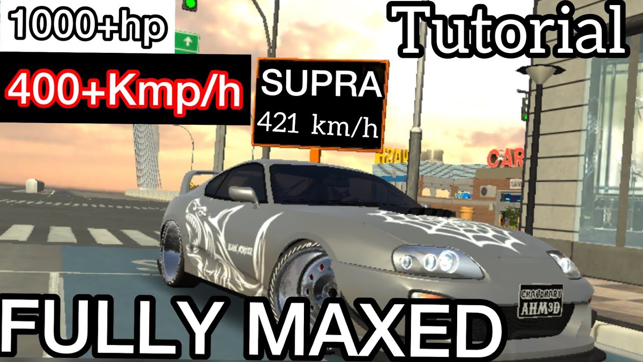 How to max a supra | car parking multiplayer (tutorial) - YouTube