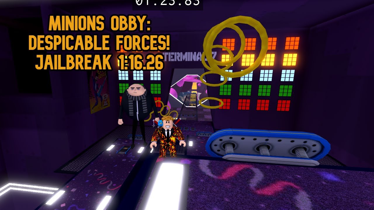Minions Obby: Despicable Forces! (Jailbreak 1:16.26) - YouTube