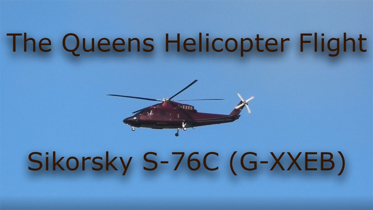 The Queen's Helicopter Flight | Edinburgh | 1st October 2021 | Sikorsky ...
