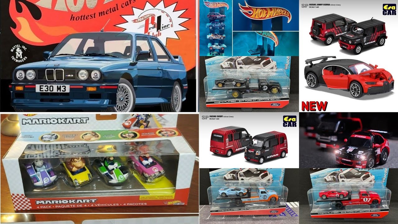 Hot Wheels 2021 RLC BMW E30 M3, HW Mario Kart Set, Maisto Ford GT ...