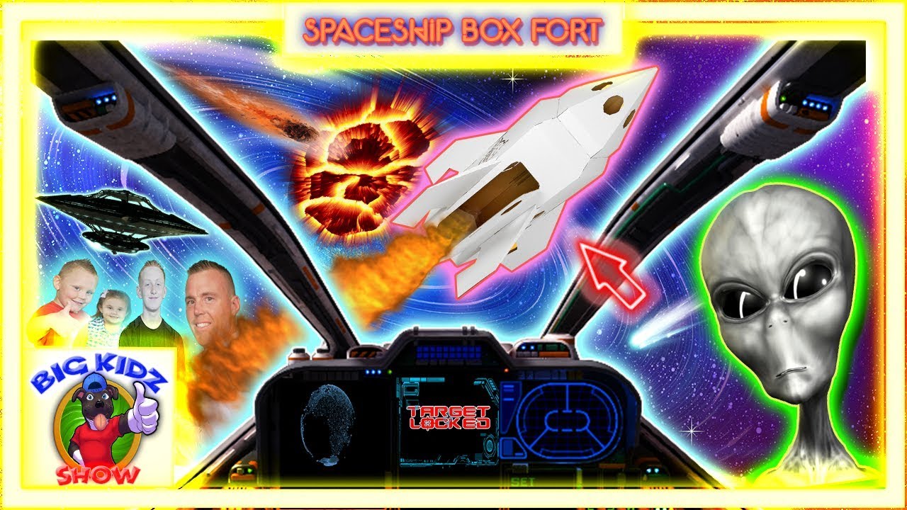 REAL BOX FORT SPACESHIP! - YouTube