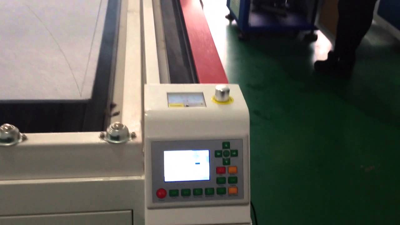 polyester fiber laser cutting machine - YouTube