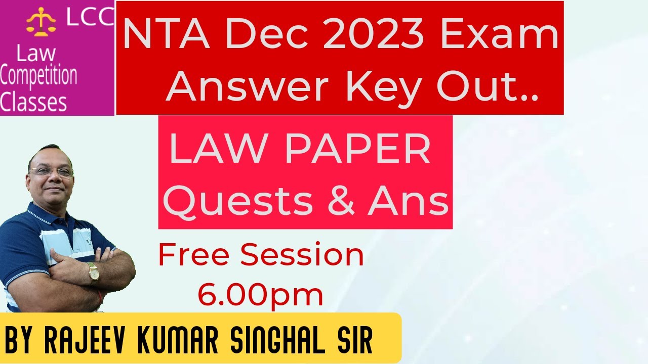 UGC NET December 2023 Exam. Answer Key Out. Questions & Answers- R.K ...