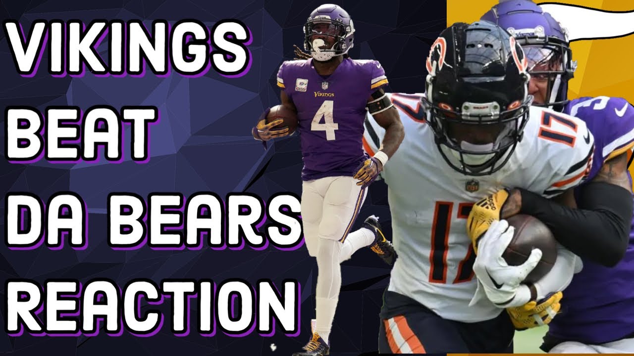 Vikings Beat Da Bears Reaction - YouTube