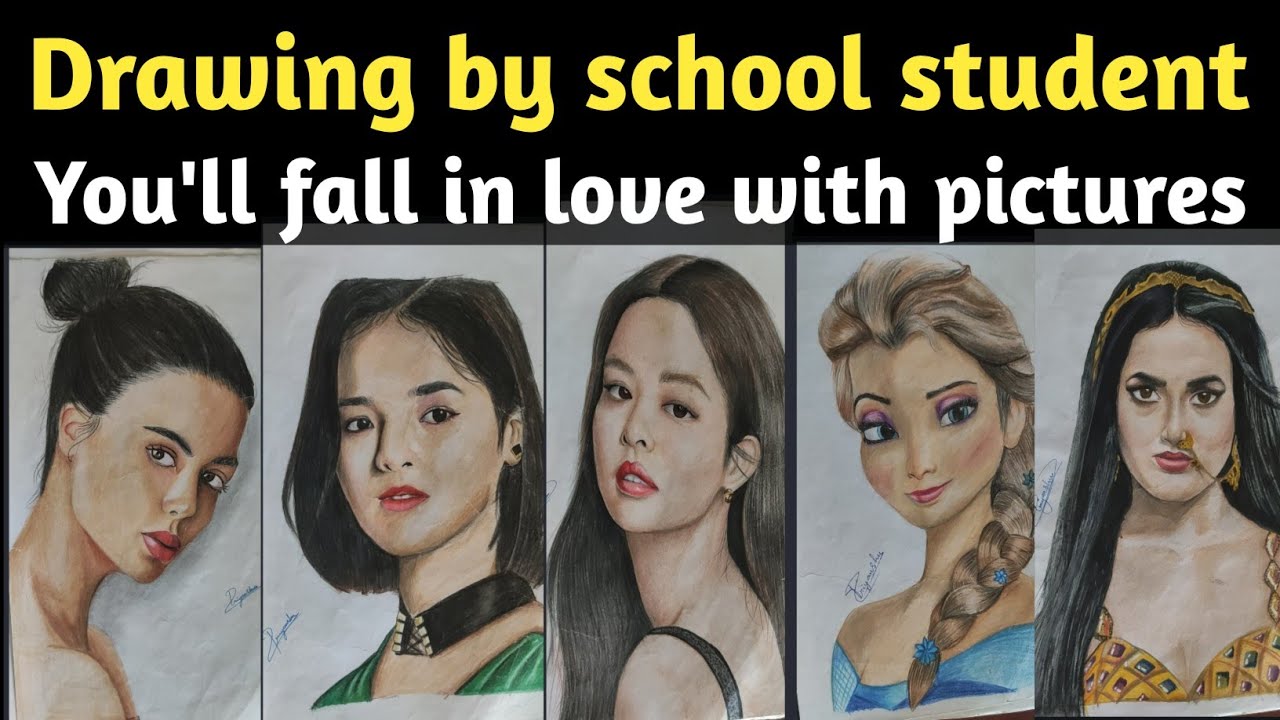 Beautiful drawing pictures by school student Priyanshu | Incredible ...
