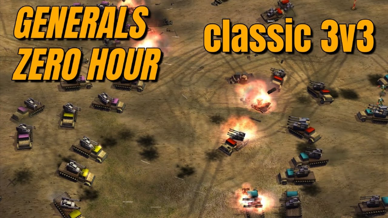 Generals Zero Hour : classic 3v3 air game - YouTube
