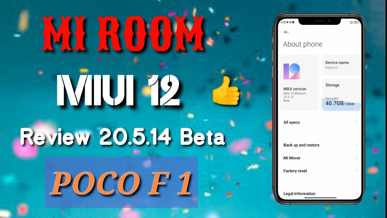 MI ROOM miui 12 20.5.14 for Poco f1 || Review|| user experience - YouTube