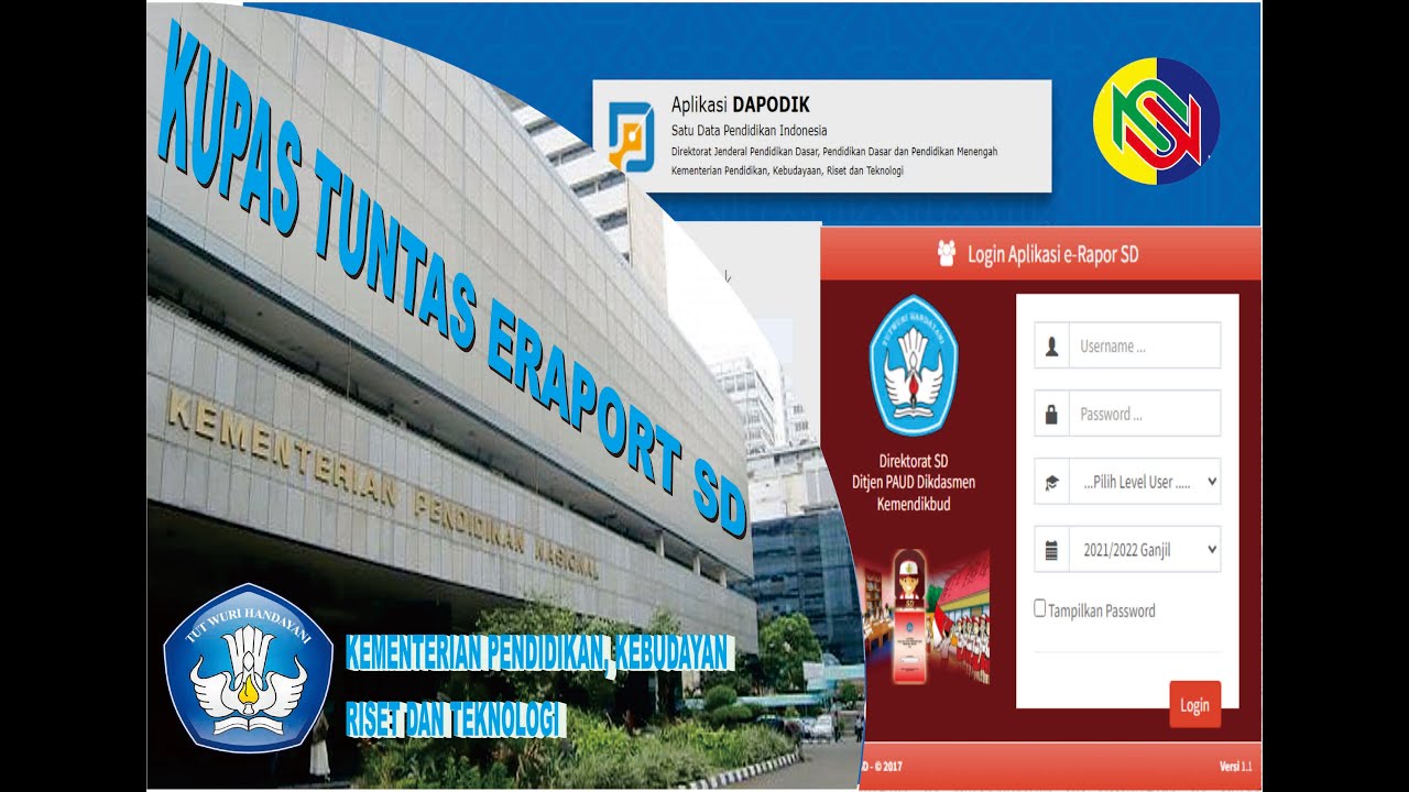 CARA GANTI LOGO SAMPUL/ COVER ERAPORT SD - YouTube