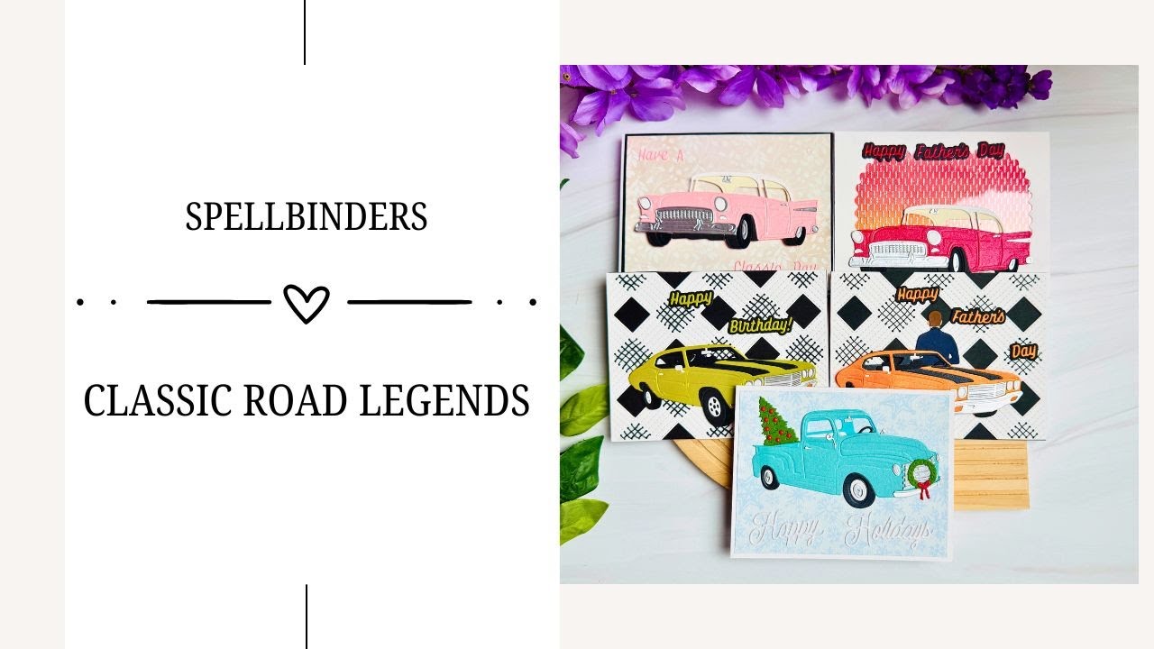 Classic Car Card Tutorial | Spellbinders Classic Road Legends - YouTube