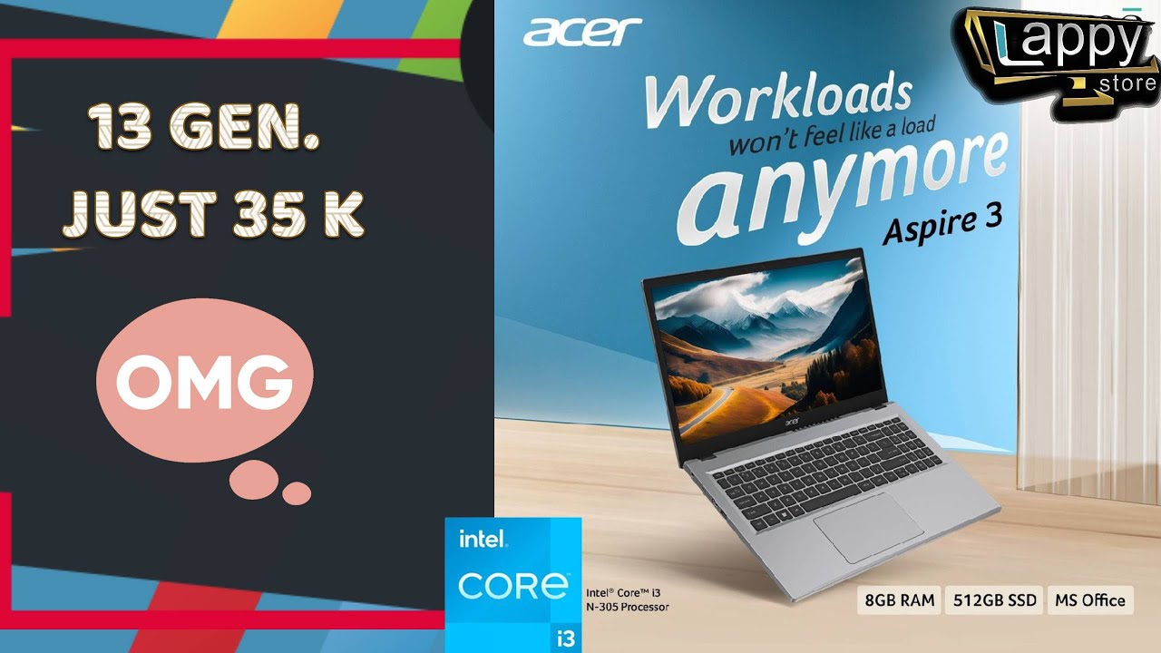 13th Gen Laptops under ₹35 K⚡#acer Laptop for gaming and video editing ...