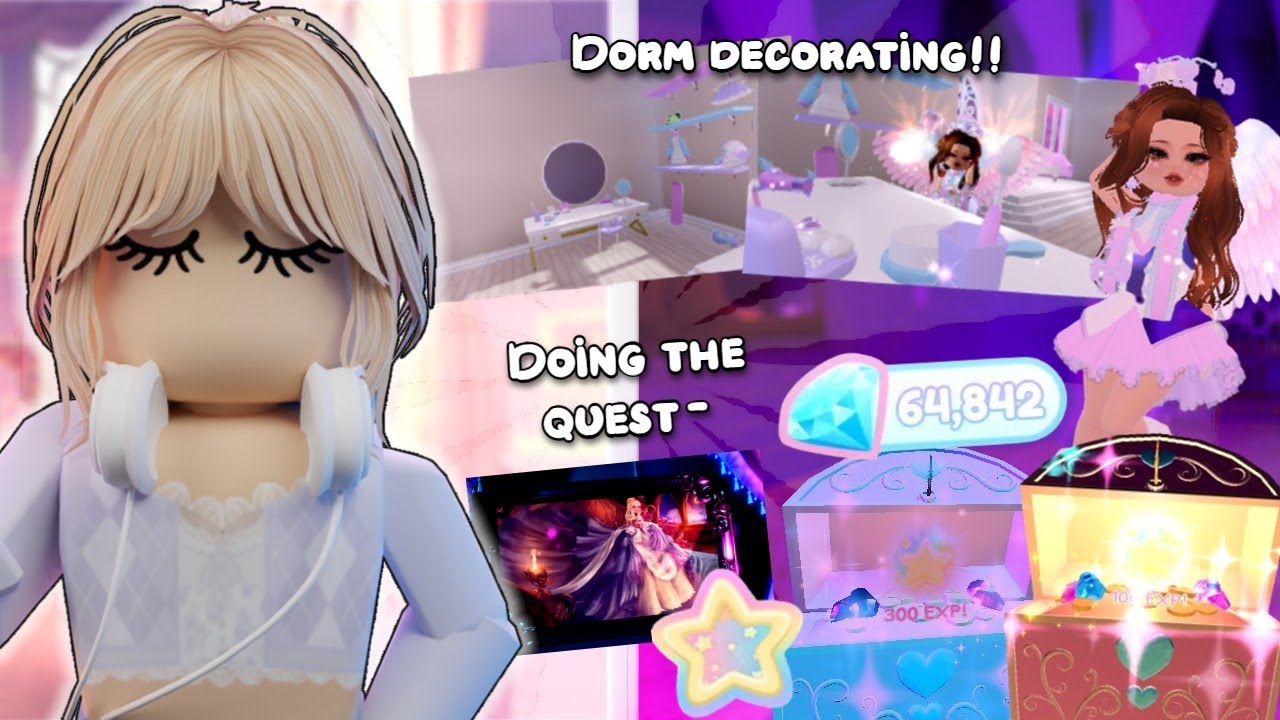 Doing the NEW DUNGEON quest on my STARTING OVER in Royale High account ...