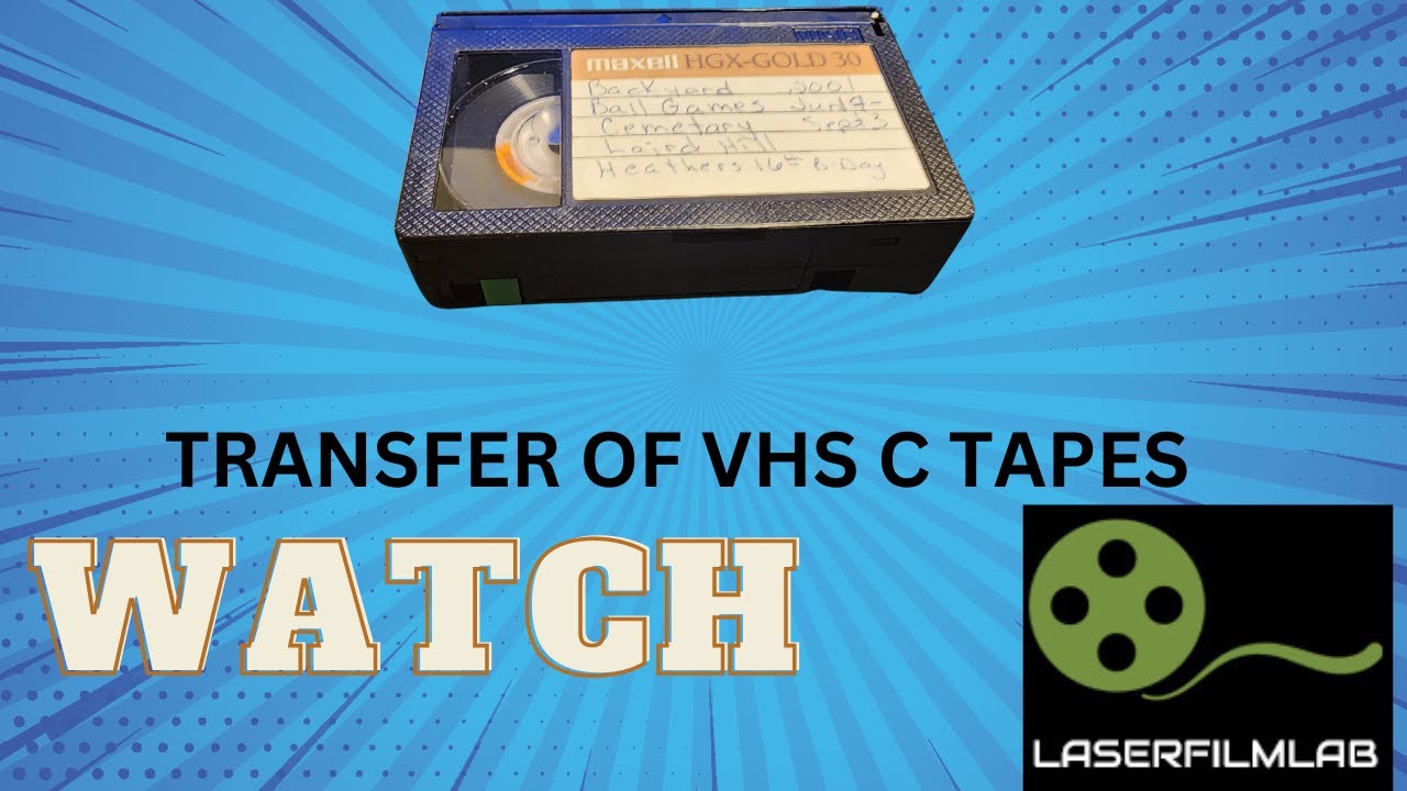 laser film lab transferring VHS C tapes - YouTube