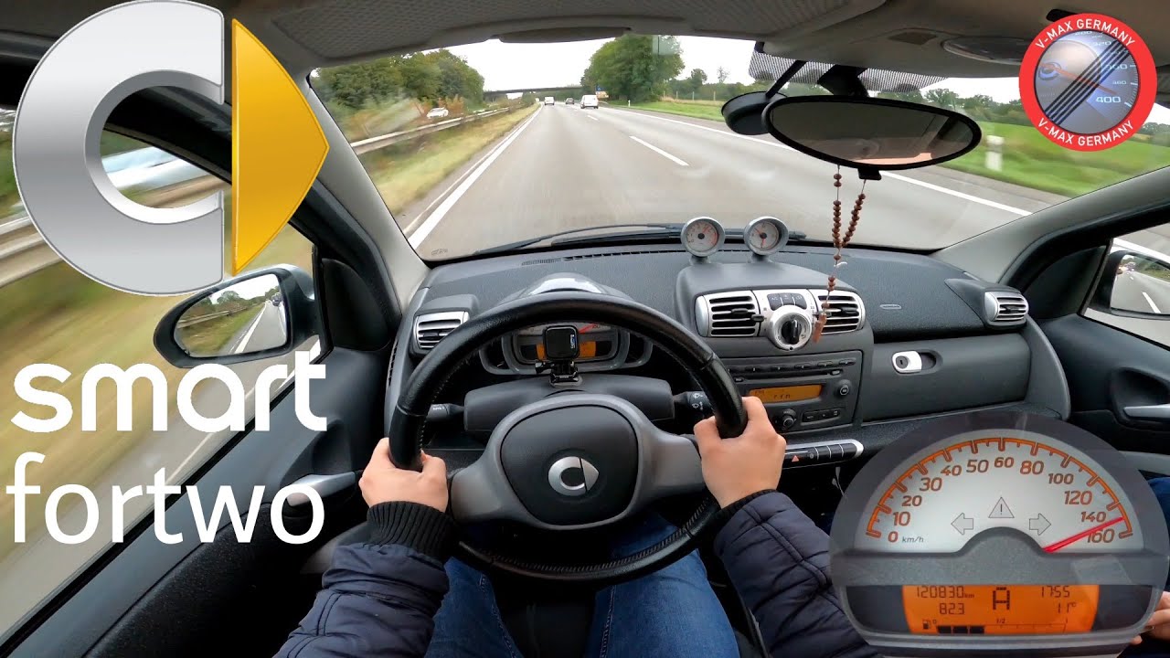 Smart Fortwo Mico hybrid Drive 1.0L 71 HP POV TEST DRIVE on German ...