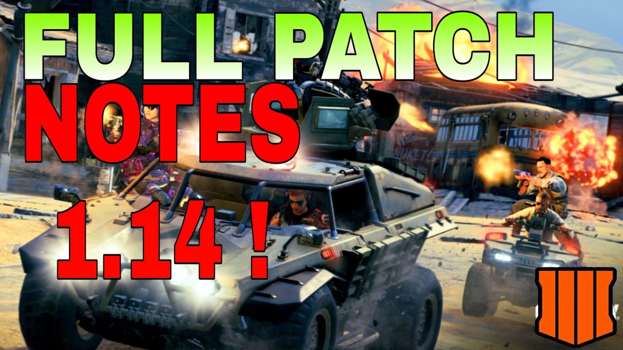 BLACK OPS 4 1.14 PATCH NOTES! FREE HURRICANE CONTRABAND MAP, THRESHER ...