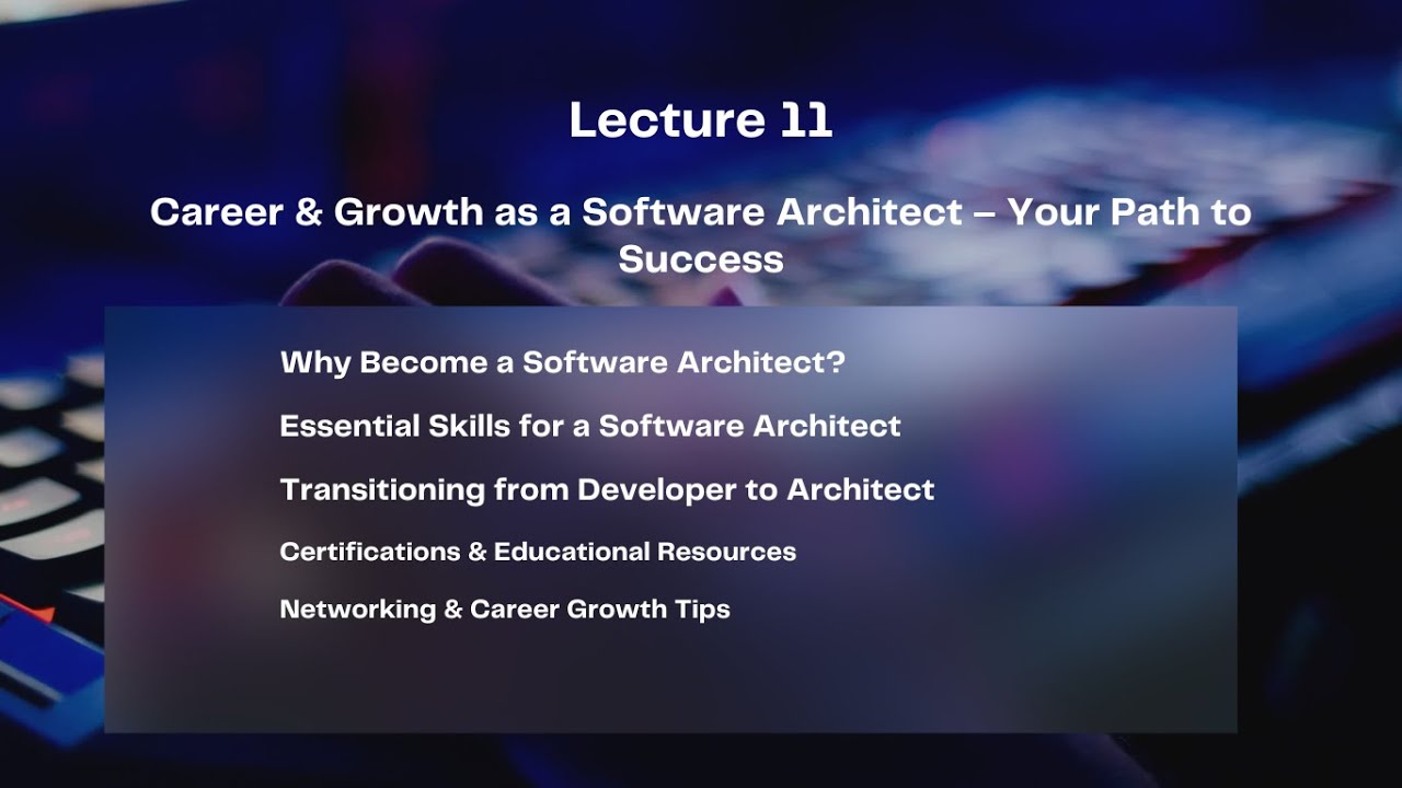 How to Grow and make career as a Software Architect - YouTube