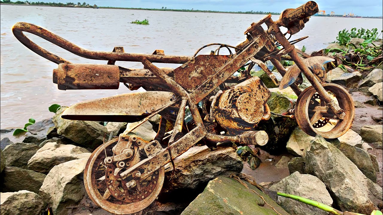 Restoration Kawasaki Ninja Minibike - Restore Abandoned rusty Minibike ...