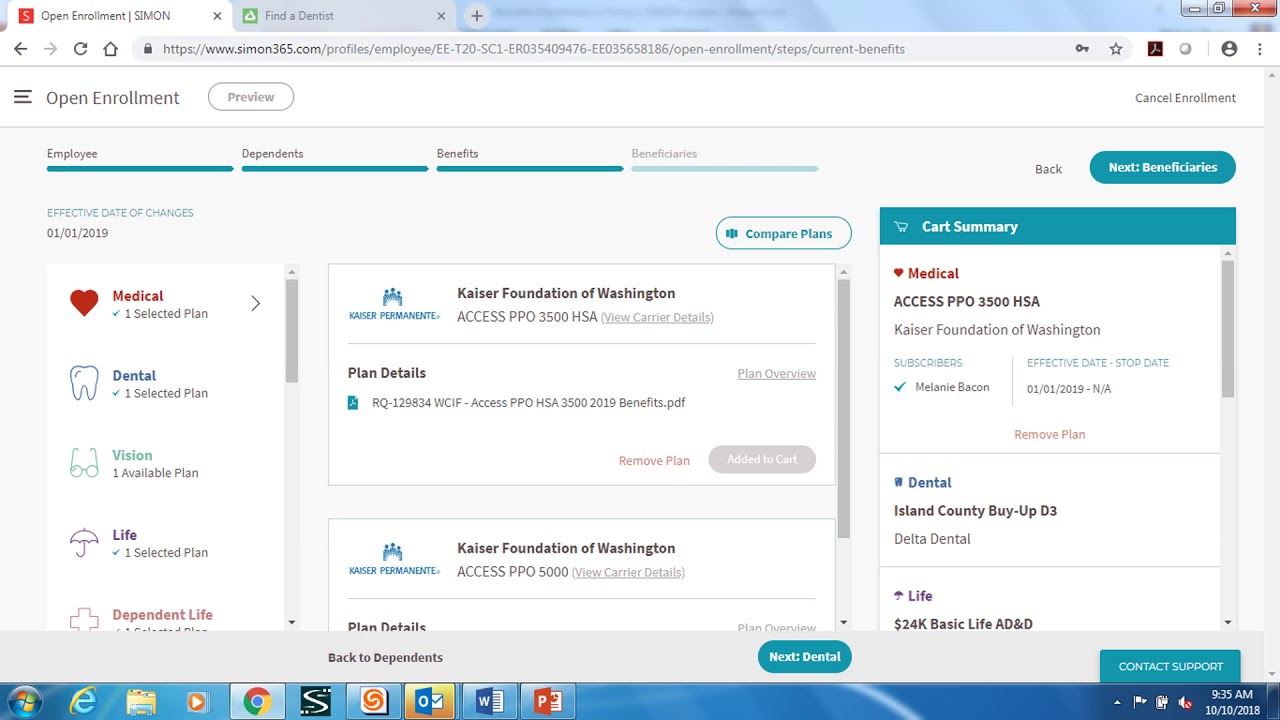 Benefits Enrollment in Vimly’s SIMON system - YouTube
