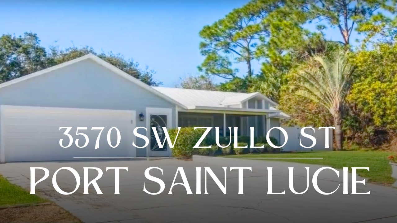 3570 SW Zullo St, Port Saint Lucie, FL Presented by Ann Chauss. - YouTube
