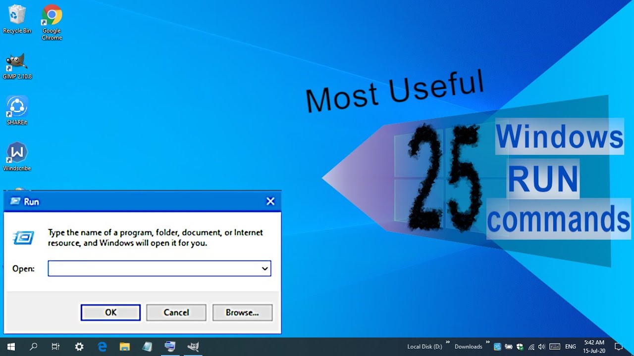 Top 25 Must-Know Windows RUN Commands! 💻 (Boost Your Productivity ...