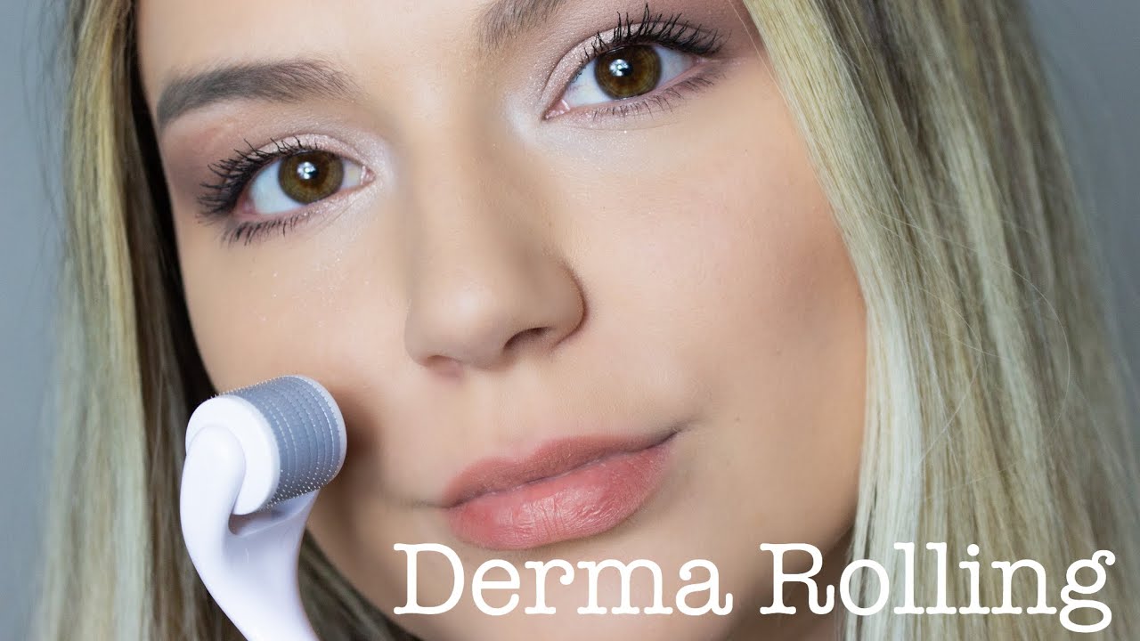 How To Derma Roll For The First Time- Postpartum Stretch Marks - YouTube