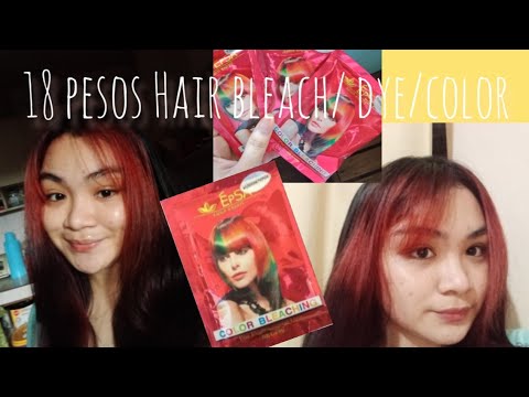 18 PESOS HAIR DYE/ HAIR COLOR|EPSA COLOR BLEACHING POWDER - YouTube