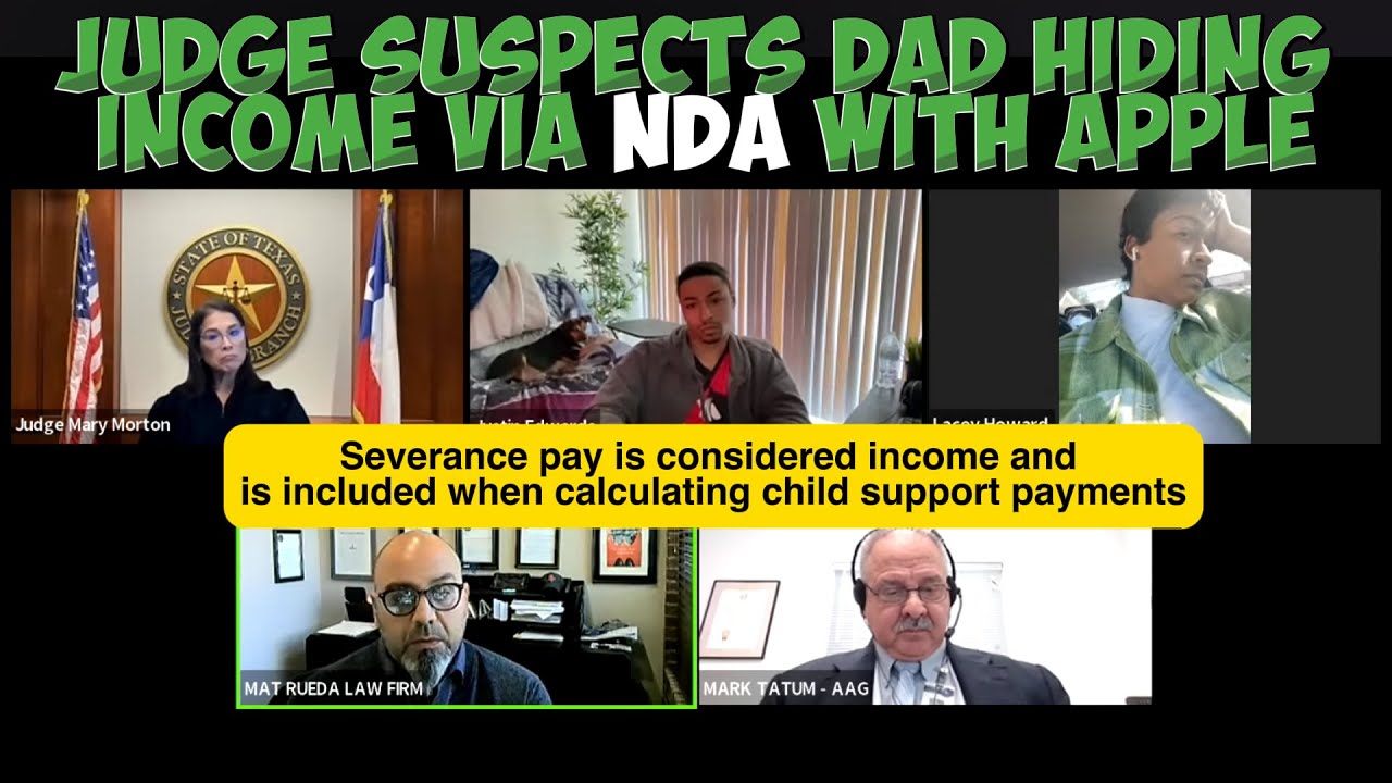 Judge Suspects Dad of Hiding Income Via NDA with Apple - YouTube