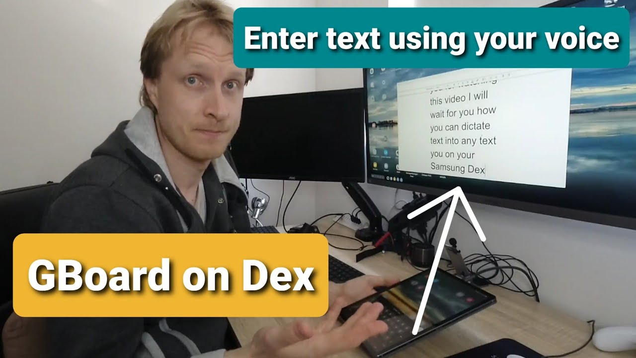 Talk to DeX. Google GBoard on Samsung DeX. Voice to Text - YouTube