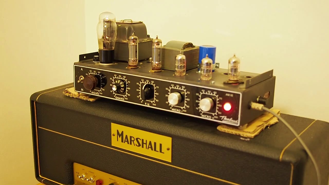 Marshall super lead plexi 18w clone - YouTube