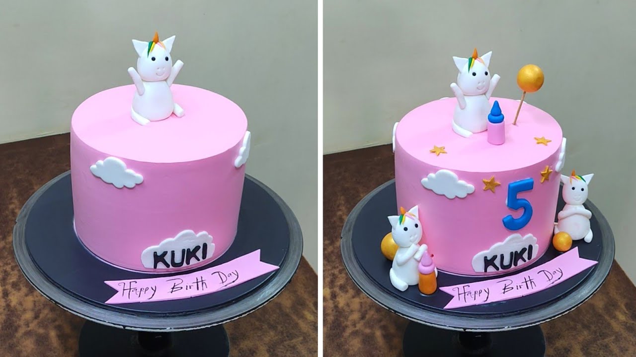 Most Beautiful Birthday Cake Design | Five Birthday Cake Design | New ...