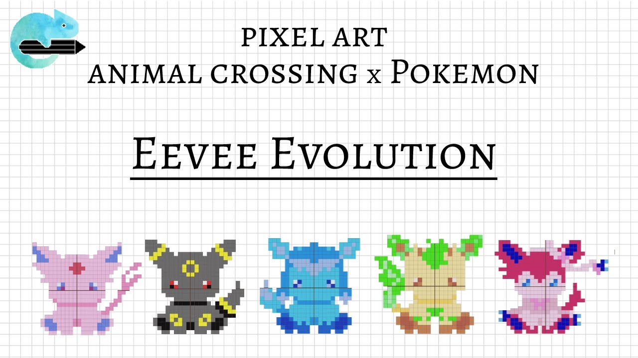 🖍 Pixel Art - Animal Crossing: New Horizons - Creating all Eevee ...