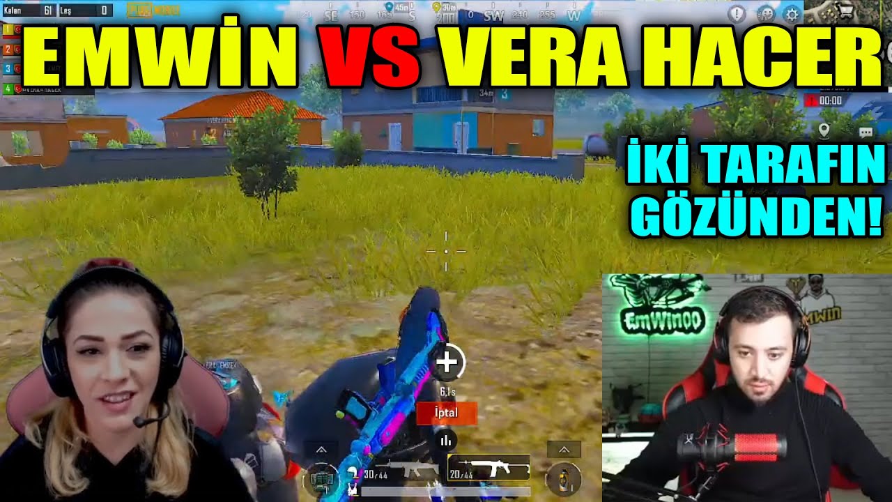 FUNNY EMWİN VS VERA HACER Pubg Mobile Yayıncı Karşılaşmaları - YouTube