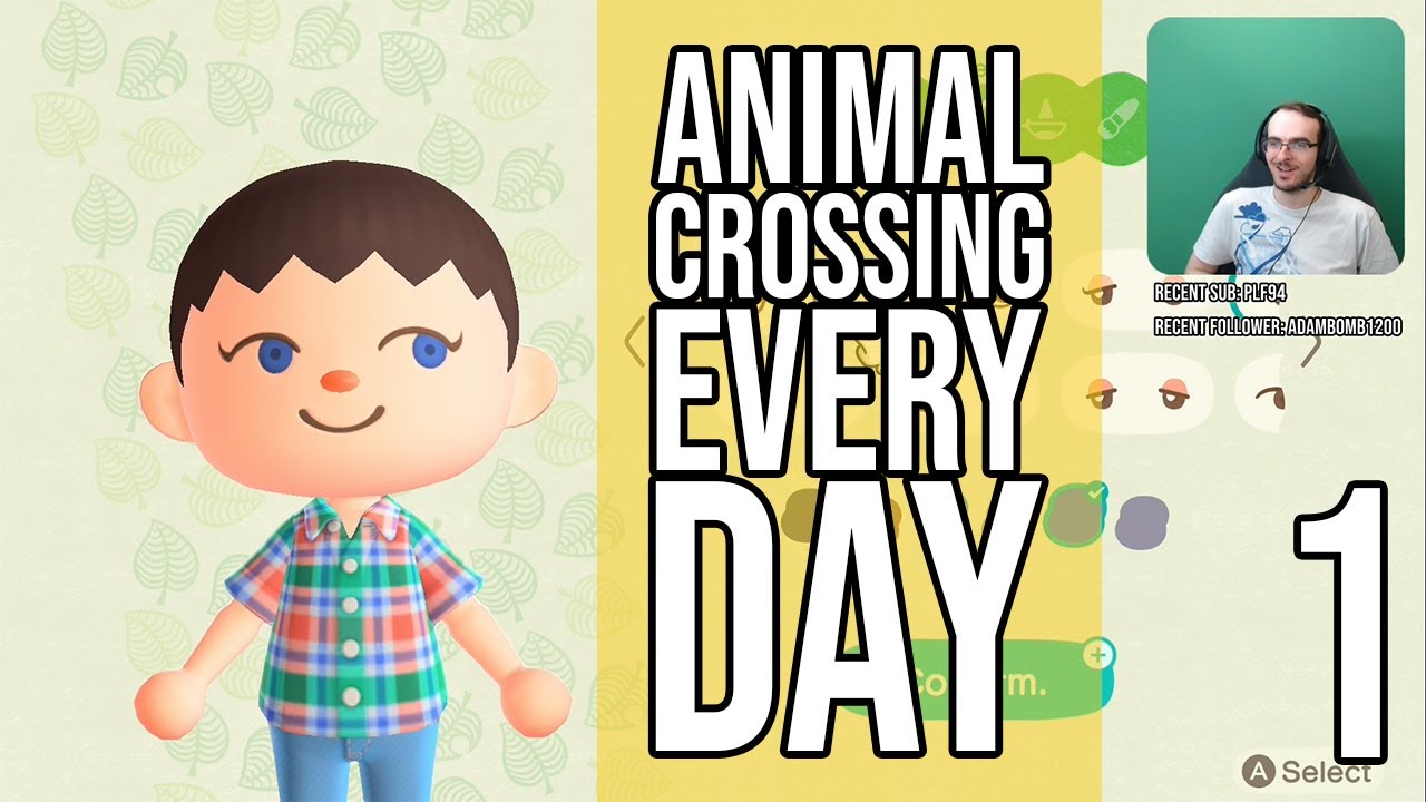 Animal Crossing Every Day: Day 1 - 20th March 2020 - YouTube
