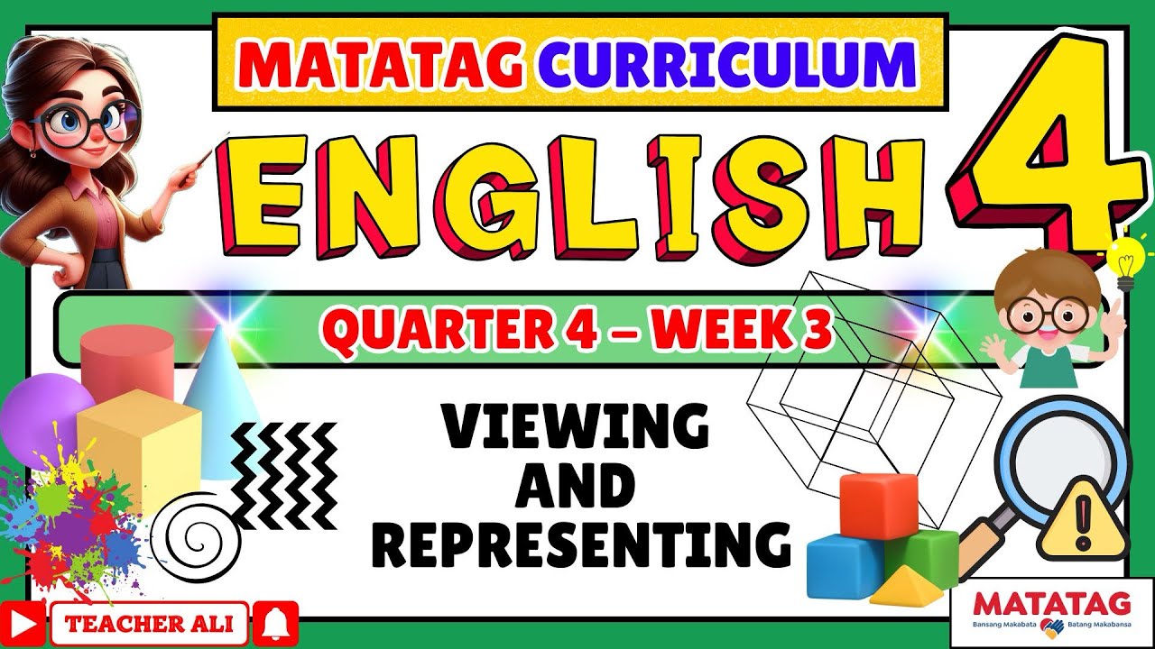 GRADE 4 ENGLISH 4 QUARTER 4 WEEK 3 MATATAG - VIEWING AND REPRESENTING ...