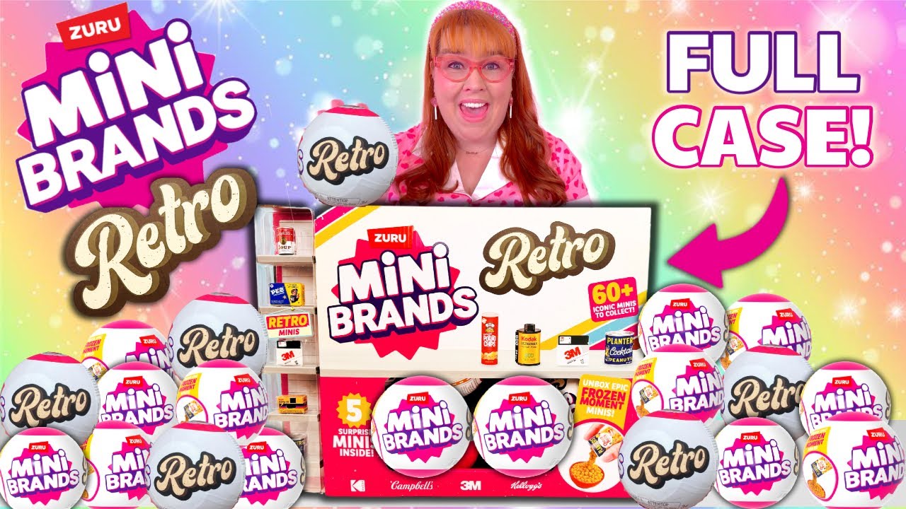 I UNBOXED A FULL CASE OF MINI BRANDS RETRO BLIND BAGS! - YouTube