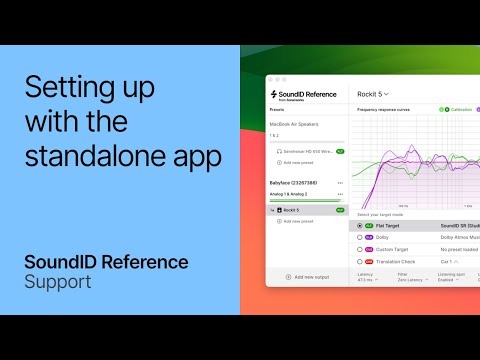Setting up with the SoundID Reference standalone app